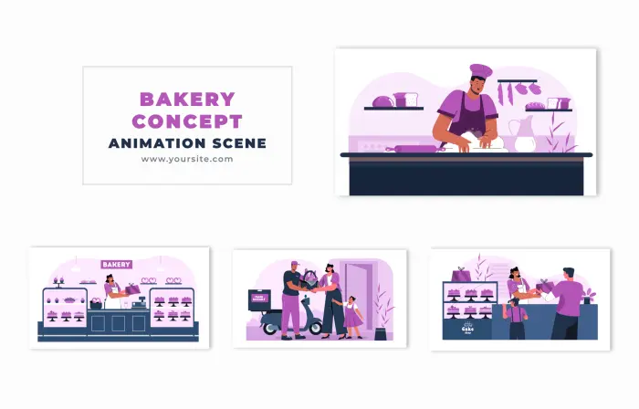 Download Free After Effects Bakery Scene Templates Animations